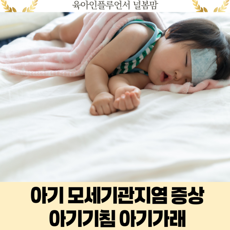 아기열감기 모세기관지염 증상 아기기침 아기가래 심할 때 네이버 블로그