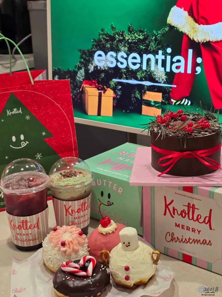 인천 롯데백화점 노티드 크리스마스 케이크 도넛으로 연말파티 : 네이버 블로그