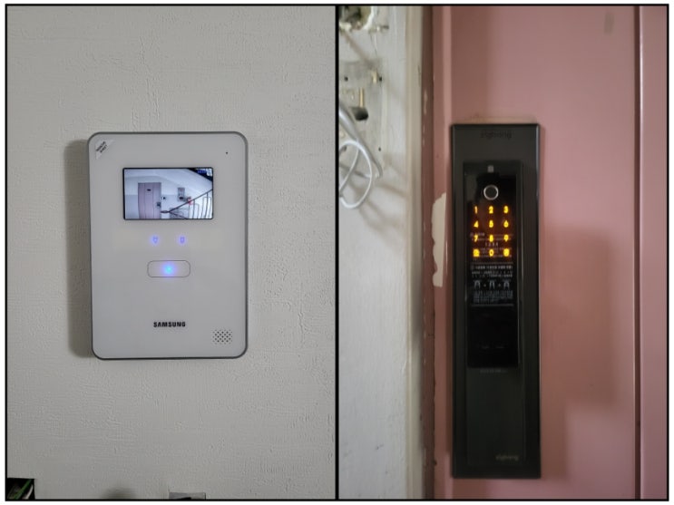 양천구 목동서로 70 목동 2단지 아파트 비디오폰 도어락(무선 연동) 교체 삼성 SHT-3615 직방 SHP-P52GCXK : 네이버 블로그