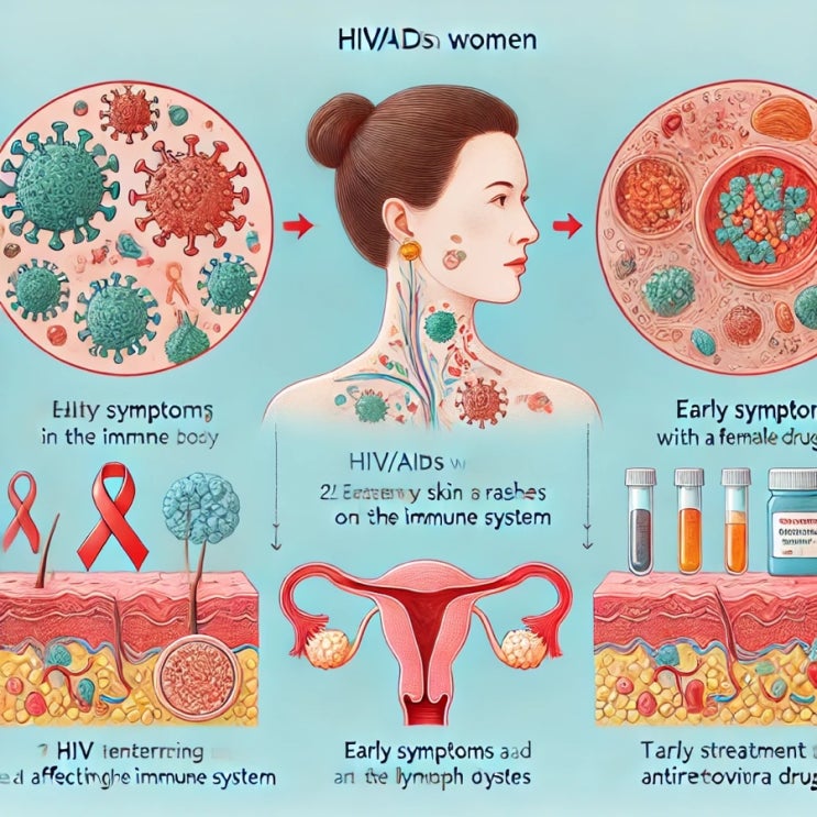 여자 에이즈 초기 증상 원인 피부 발진 반점 HIV 바이러스 치료 완치될까? : 네이버 블로그