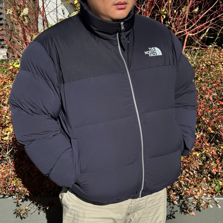 노스페이스 숏패딩 눕시 다운 자켓 3XL 착용기 : 네이버 블로그