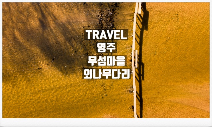 영주 무섬마을 외나무다리 영주 가볼만한곳 네이버 블로그