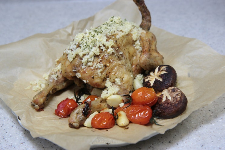 통닭오븐구이 간단한 치킨 닭요리 마늘통닭 레시피 전기오븐 추천 사용법 : 네이버 블로그