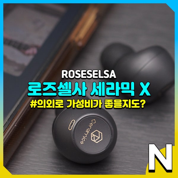 로즈셀사 세라믹X (Roseselsa CERAMICS X) 5만 원대 LDAC 지원하는 가성비 노이즈 캔슬링 무선 이어폰 ...