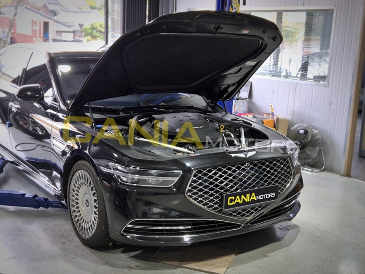 광주 제네시스 G80 G90 K9 엔진오일 주전자 경고등 오일압력센서 교환 작업 후기 - 수완지구 카센터 카니아 모터스 : 네이버 블로그