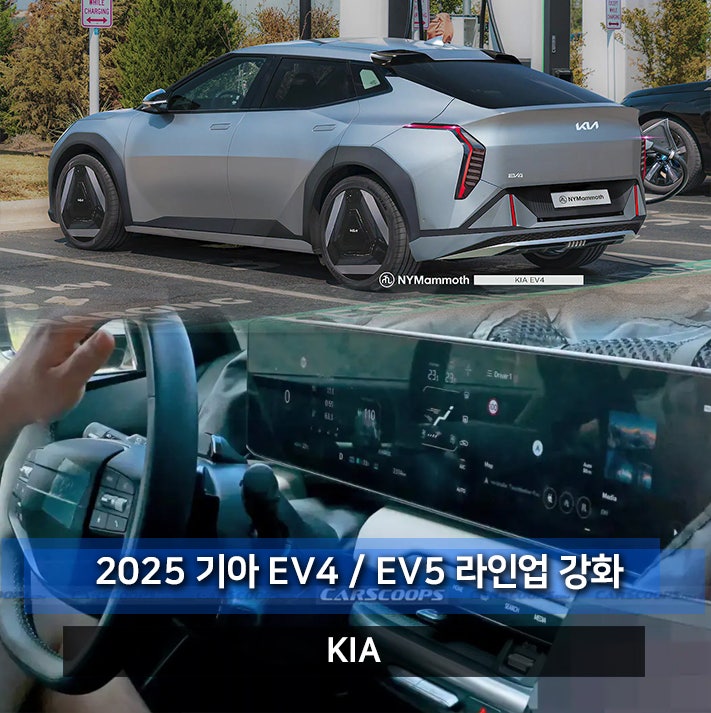 기아 EV4 / EV5 2025년 출시로 전기차 라인업 확장 (K4 해치백과 EV6 / EV9 비교) : 네이버 블로그