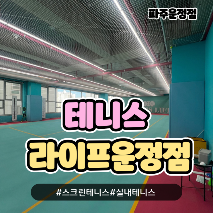 테니스라이프운정점 파주 실내테니스장 추천 포인트로 스크린 테니스 사용 후기and개인 레슨 네이버 블로그
