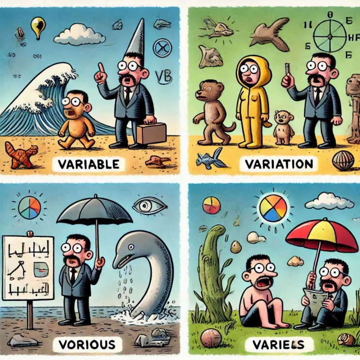 vary from / various 뜻 / 베리에이션 variation 의미 / varied, variable ...