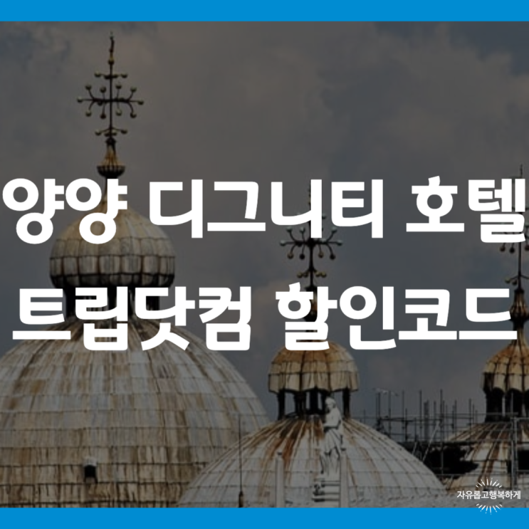 양양 디그니티 호텔 낙산 해수욕장 선셋 해돋이 숙소 트립닷컴 할인코드 예약 팁 네이버 블로그