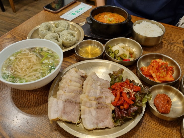 안양 범계 한티옥 롯데백화점평촌점 평촌롯데맛집 보쌈정식 아기랑 맛집 방문 후기 네이버 블로그