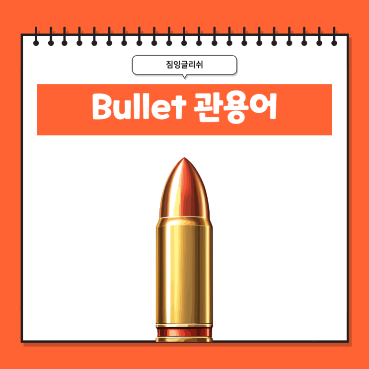 Bullet: 기본 뜻과 다양한 관용 표현 알아보기 : 네이버 블로그