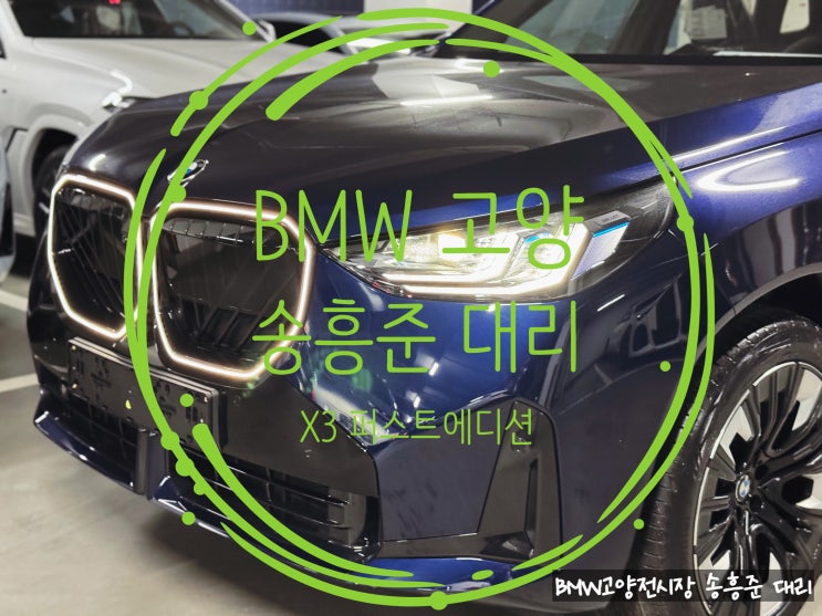 BMW X3 xDrive 20 M Spt Pro First Edition C3Z 탄자나이트 블루 출고기 : 네이버 블로그