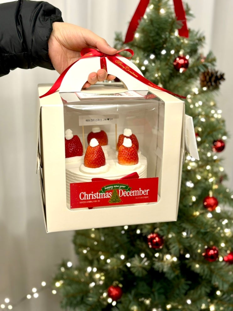 다산 크리스마스 딸기 케이크 주문 미유케이크 남양주 홈파티 필수템 : 네이버 블로그