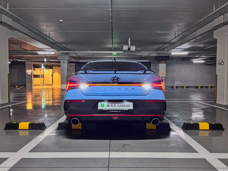 현대 아반떼 CN7 LED 후진등 교체 DIY! 토콘 트렁크 스트랩까지! : 네이버 블로그