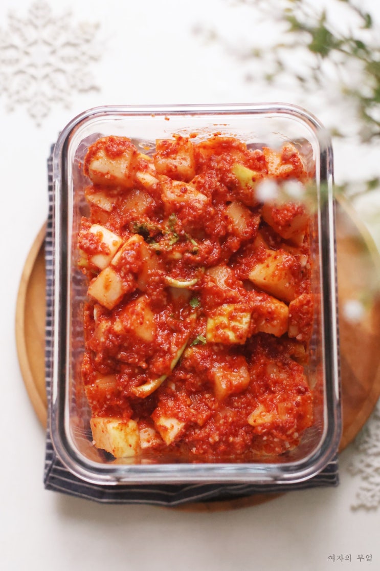 깍두기 담그는법 맛있게 설렁탕 깍두기 담그기 레시피 : 네이버 블로그