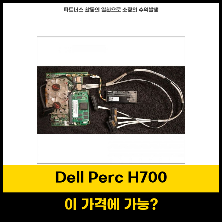 초가성비 Dell Perc H700 Raid 로직 컨트롤러 카드로 안정적인 RAID 구성 확보 : 네이버 블로그