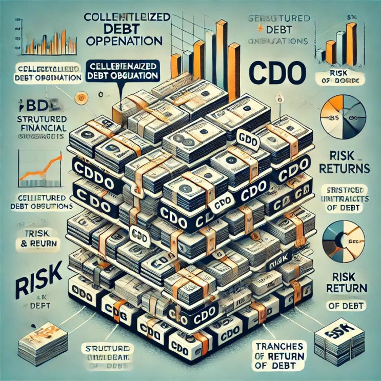 담보부채무증권 (Collateralized Debt Obligation, CDO) - 여러 채권을 묶어 발행하는 구조화 금융상품 ...