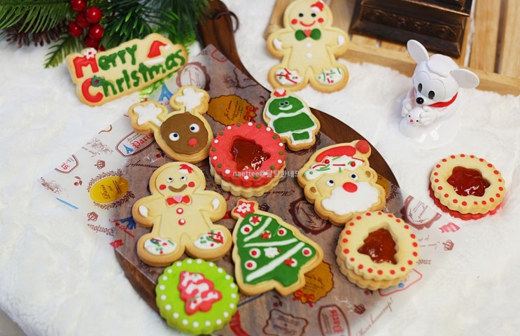 크리스마스 버터 쿠키 만들기 쿠키반죽 아이싱쿠키 만들기 : 네이버 블로그