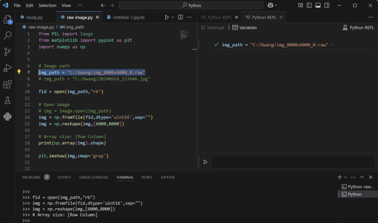 [파이썬] VS code에서 Python REPL 비활성화 시키기(한 줄씩 실행) : 네이버 블로그