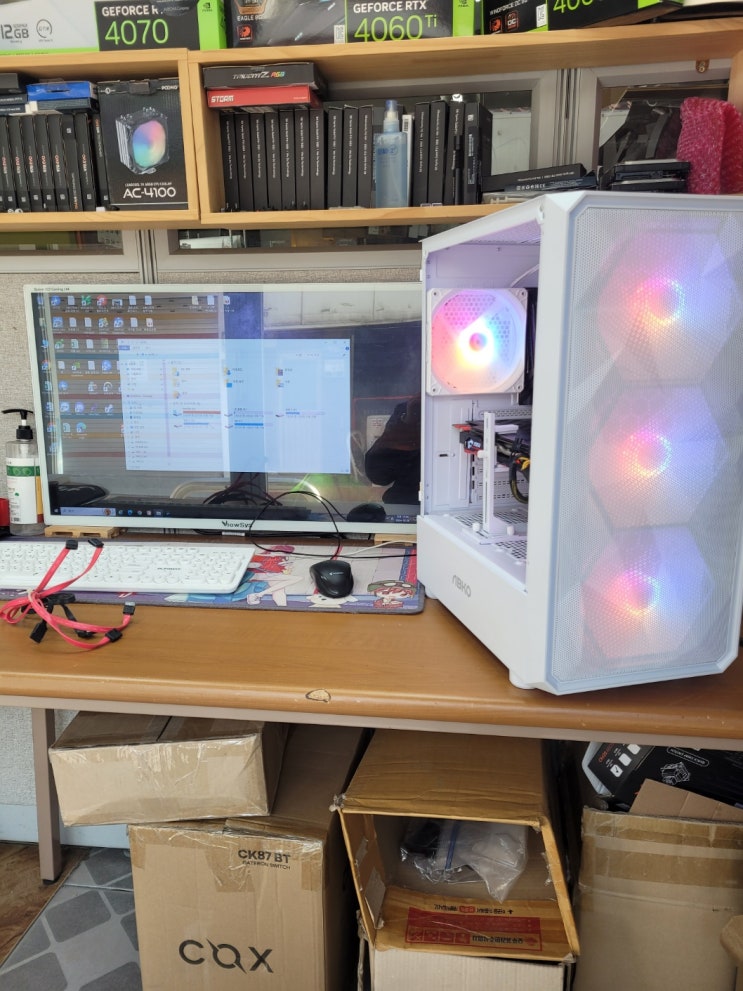 컴퓨터 청소 서멀 재도포 및 ABKO G40 케이스 교체 작업 : 네이버 블로그