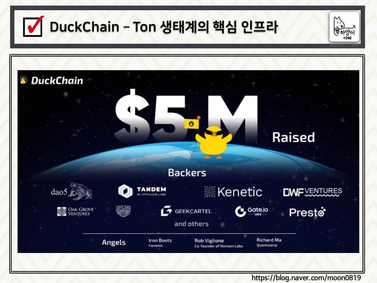 Ton 생태계의 DuckChain 덕체인 – 5M 규모 투자유치 완료와 해커톤 개최 : 네이버 블로그
