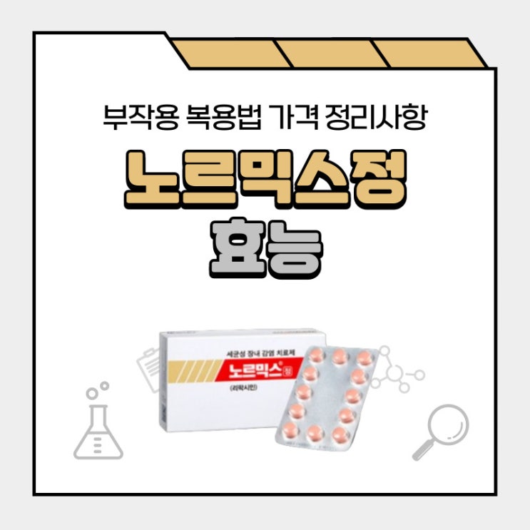 노르믹스정 효능 부작용 복용법 가격 정리사항 네이버 블로그