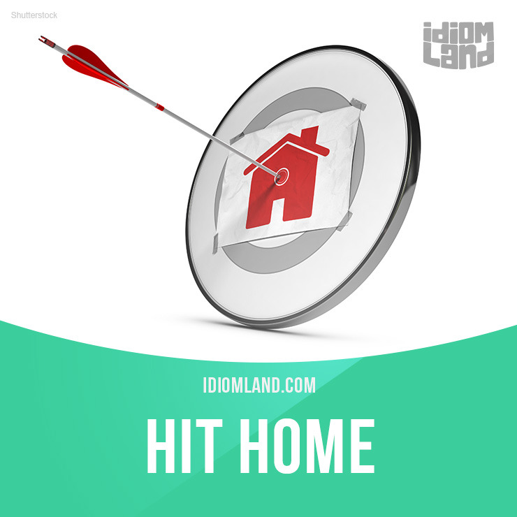 정공을 그냥 콱! Hit Home 뜻과 활용 방법 : 네이버 블로그