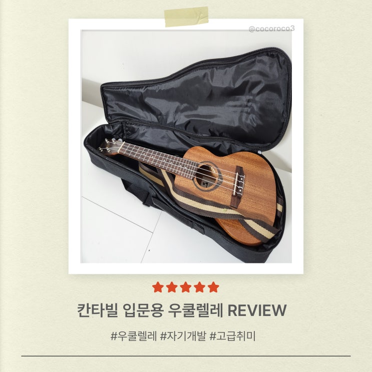 [입문자용 우쿨렐레 리뷰] 구성품&사용 후기 : 네이버 블로그