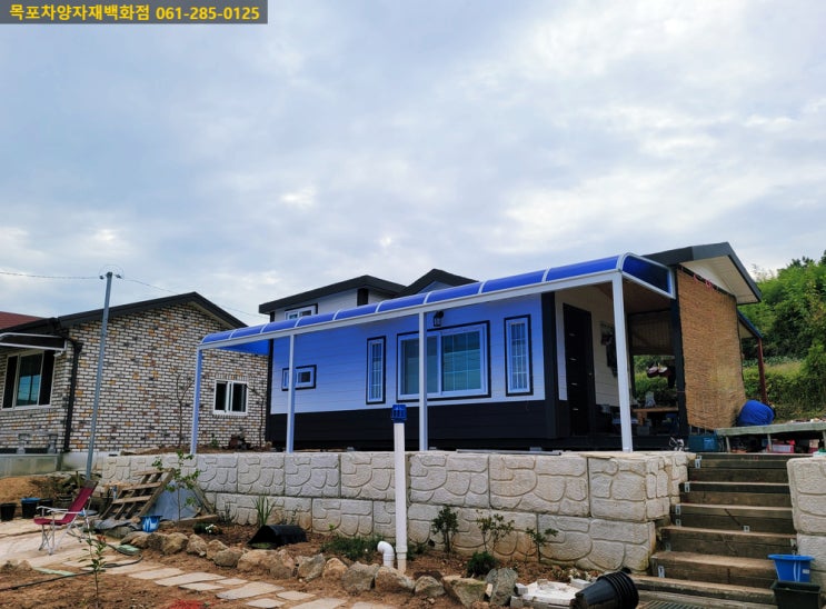 (전남 무안) 삼향읍 왕산리 전원주택 넥산(렉산) 차양 시공현장 : 네이버 블로그