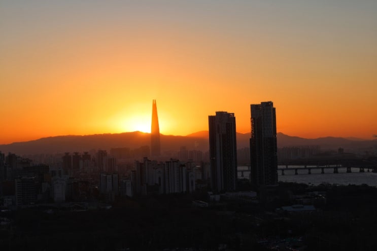 서울 응봉산 새해 일출 포인트 : 네이버 블로그