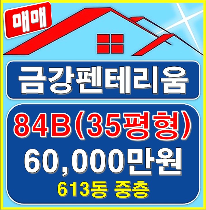 GTX 운정역 금강펜테리움 센트럴파크 아파트 613동 84B타입(35평형) 매매 6억원 매물소개 : 네이버 블로그