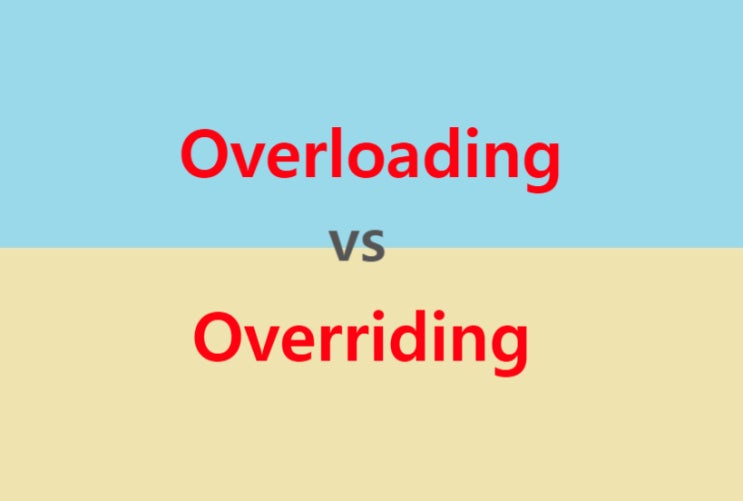 오버로딩(Overloading)과 오버라이딩(Overriding) : 네이버 블로그