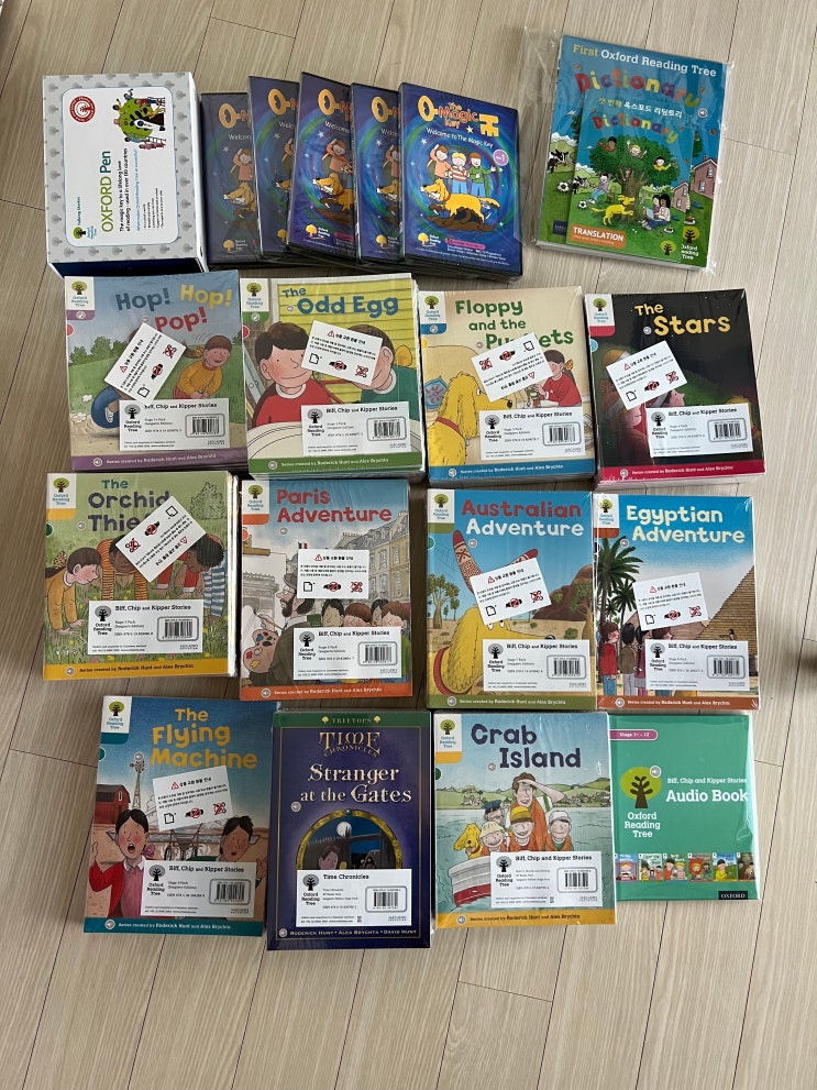 ORT (Oxford Reading Tree) 정품 인덱스 1-12단계 ORT 사운드북 풀세트 (+펜포함) 437종 언박싱 ...
