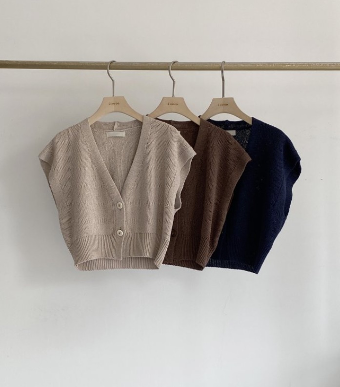 제이코코 KN61 브이넥 버튼 니트조끼 : 네이버 블로그