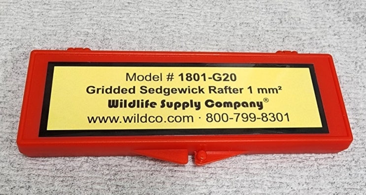 세즈윅-라프트챔버(Sedgewick-Rafter Counting Chamber) Wildco 제품 : 네이버 블로그