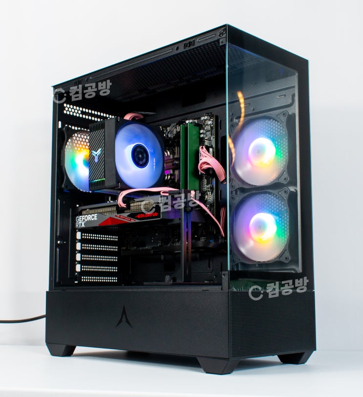 게이밍 AMD 라이젠5-5세대 7500F (라파엘) / Colorful RTX 4060 Ti 토마호크 DUO D6 8GB ...