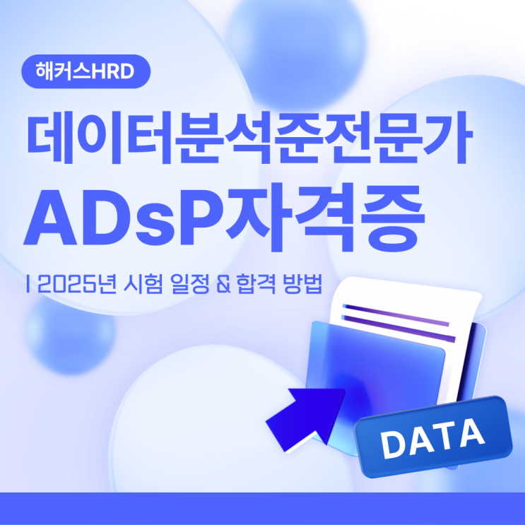 2025 데이터분석준전문가 ADsP자격증 시험 일정과 합격 방법 : 네이버 블로그