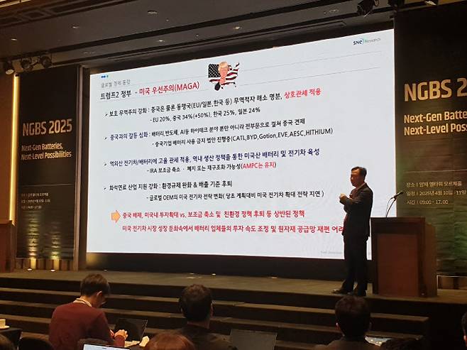 "美 관세정책, K-배터리엔 기회…북미 ESS 배터리 생산해야"...SNE리서치 'NGBS 2025' 개최…ESS 시장, 중국 ...