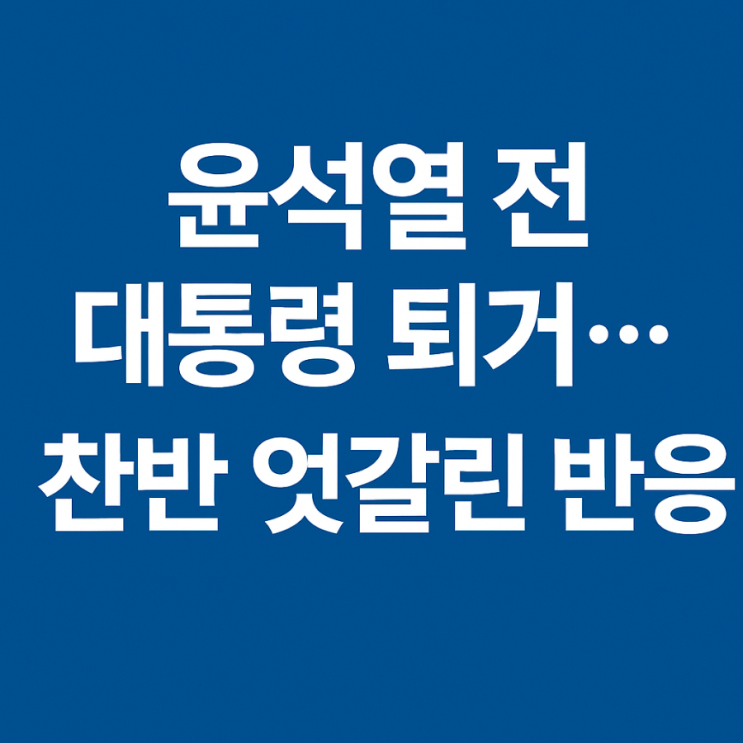 [윤석열 전 대통령, 오늘 오후 5시 퇴거] 찬반집회예정 : 네이버 블로그