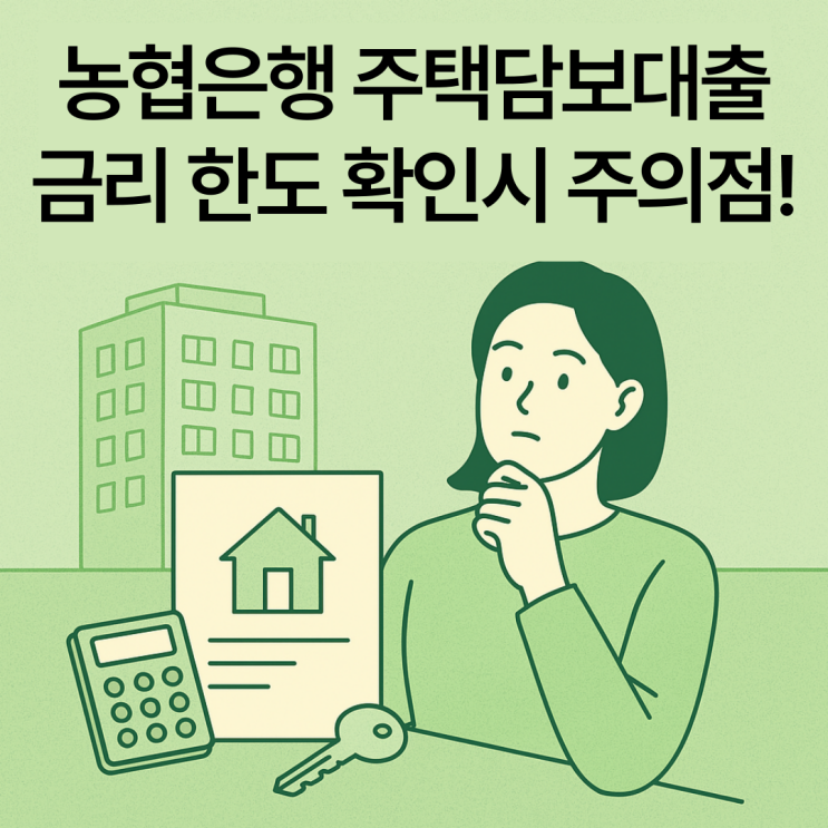 농협은행 주택담보대출 고정금리 현황 DSR 한도 확인시 주의점은? : 네이버 블로그