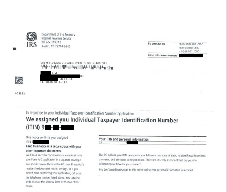 [ITIN] 미국 ITIN 신청방법 업데이트 (Feat. 신청비용, 여권공증방법 & 위조 ITIN 서류) : 네이버 블로그