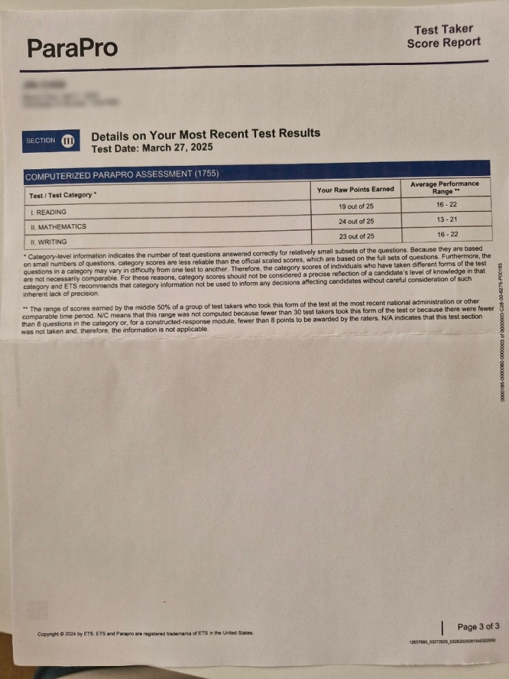 Paraprofessional Certification Exam Pass!!!! : 네이버 블로그
