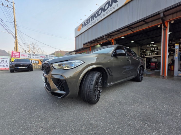 BMW X6 타이어교환 21인치22인치(앞:295/35R21뒤:315/30R22)미쉐린타이어 파일럿스포츠4S☆ 원주타이어 전문할인매장 한국타이어관설점 : 네이버 블로그