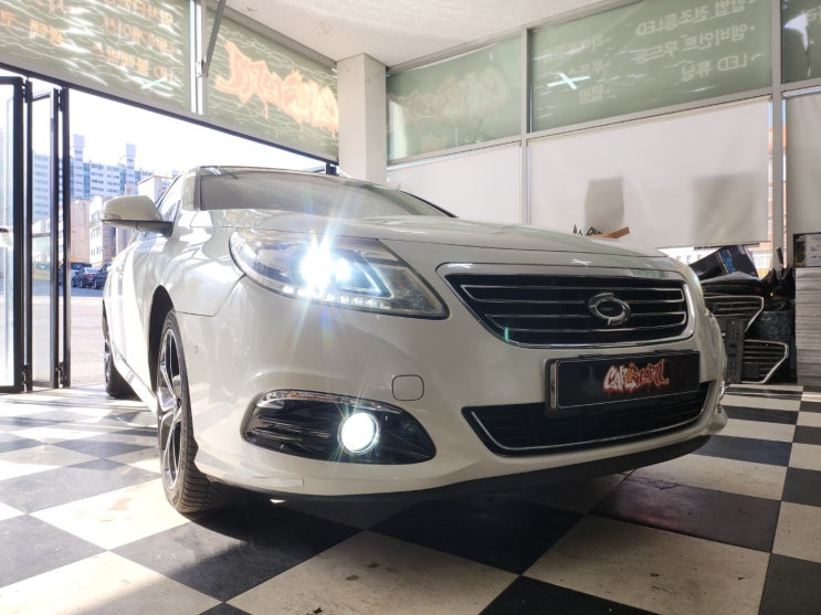 광주 sm5 플래티넘 HID전조등 헤드라이트 LED 광량업그레이드~! : 네이버 블로그