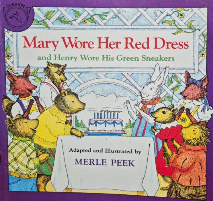 Mary Wore Her Red Dress 영어동화책 추천 리뷰 워크지 : 네이버 블로그
