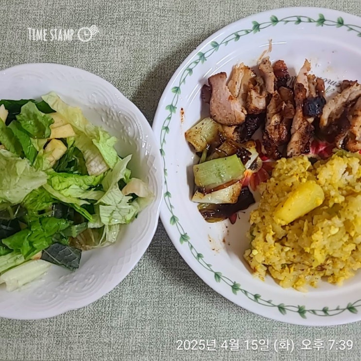 [발달장애아동 아지의 건강한 첫걸음] 성조숙증 치료 중, 집중 다이어트 시작 - 황금빛 채소카레볶음밥 + 향긋 닭안심 스테이크 ...