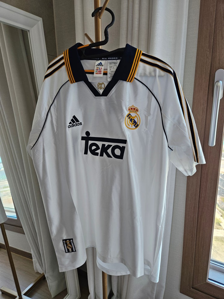 아디다스 레알 마드리드 99/00 홈 저지 JJ3801 실측 리뷰 (Adidas Real Madrid 99/00 Home ...