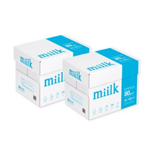 밀크 복사용지 A4 80g, 5000매 사용 후기 : 네이버 블로그