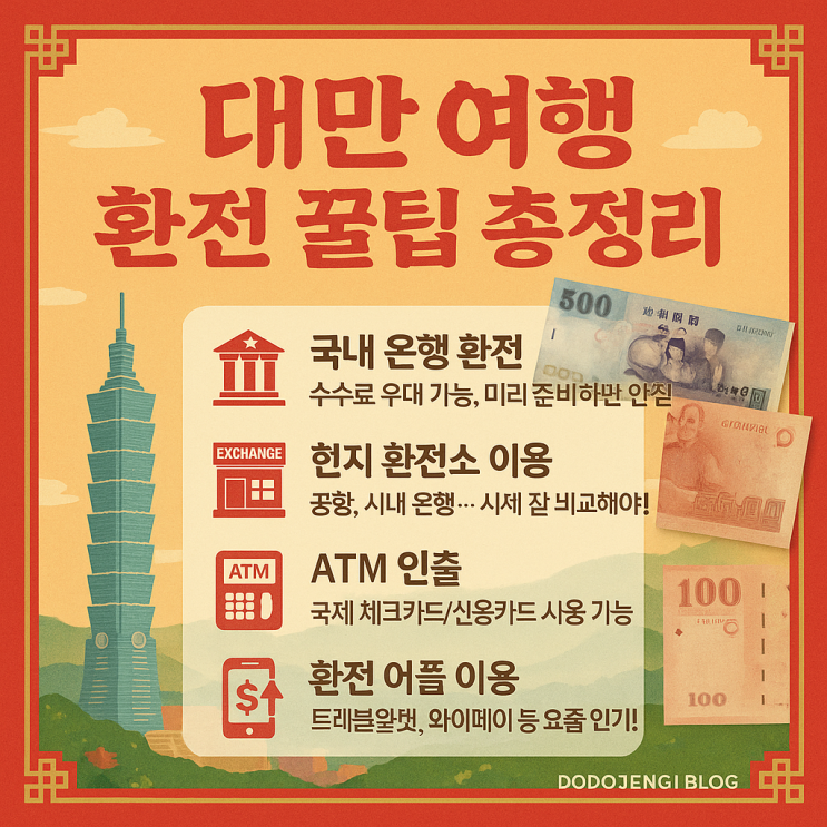 와우익스체인지 수수료없이 대만 여행 환전 준비 꿀팁 위치 환율 운영시간 네이버 블로그