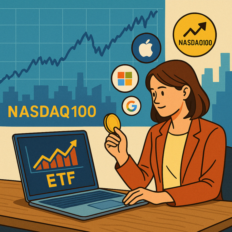 국내 상장 나스닥100 ETF TOP4 비교 추천(수수료·분배금 포함) : 네이버 블로그